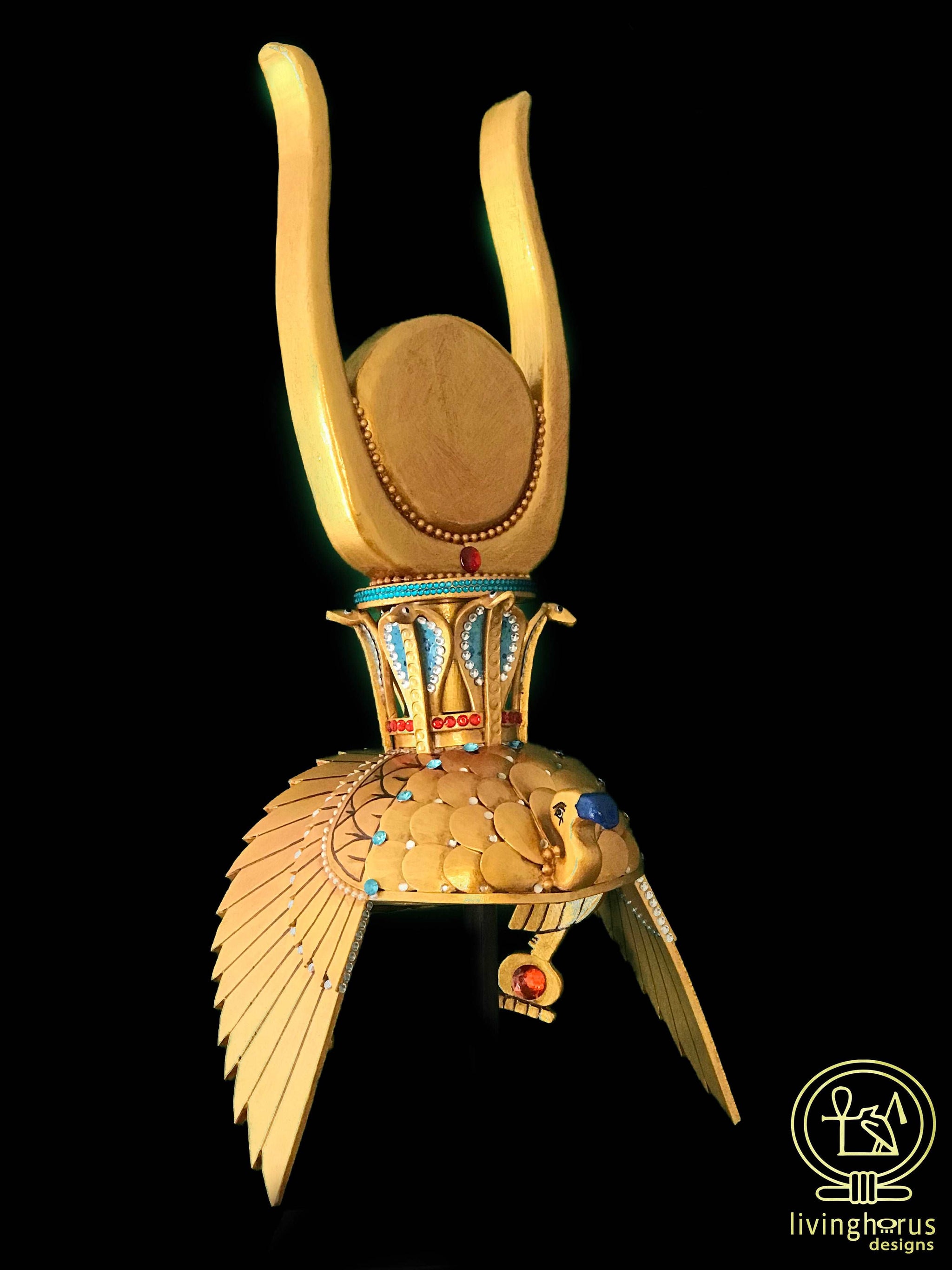 Crown of the Ancient Egyptian Goddess Hathor – Living Horus Designs